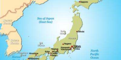Japão mapa - Mapas do Japão (Ásia Leste da Ásia)